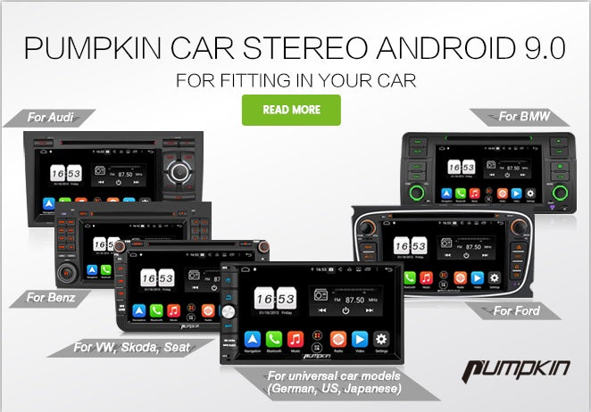 Pumpkin - Car Stereo, Head Unit, Car DVD Player, car accessories
